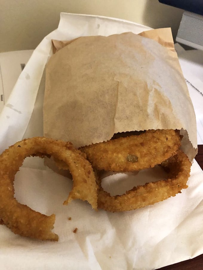 Onion rings with the perfect crunch-to-onion ratio—the unsung heroes of any deli side order menu.