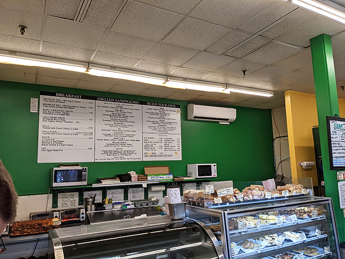 The menu wall: where food decisions become life decisions. "Should I get soup AND a sandwich?" (The answer is always yes.)