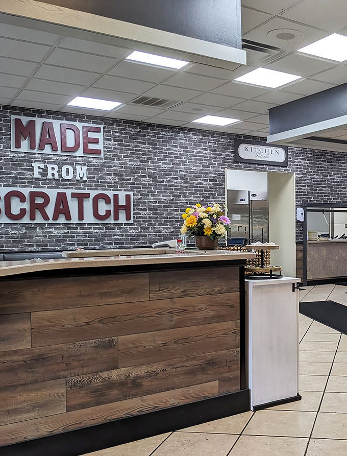 "MADE FROM SCRATCH" isn't just a sign – it's a mission statement that explains why everything tastes like someone's grandmother is in the kitchen.