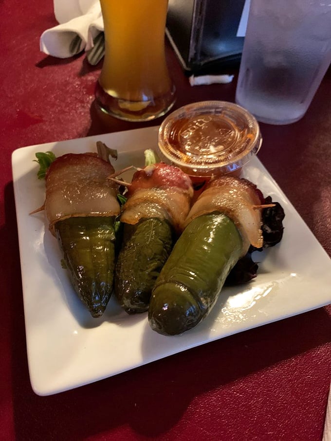 Bacon-wrapped jalapeños: where heat meets sweet meets smoke in a three-act play that unfolds deliciously on your taste buds.
