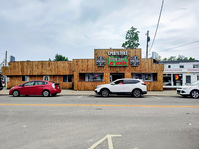 Sportsterz brings rustic wood charm to sports watching—where strangers become friends after debating whether Cleveland will finally win something this year.