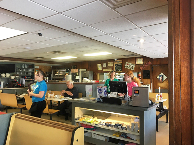 Where magic happens: the counter zone with staff who likely know half the town by name and definitely know how you like your eggs.