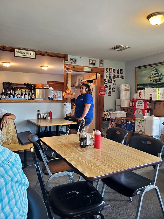 Where the magic happens—no fancy chef's whites or culinary school pedigrees, just people who know exactly what they're doing.