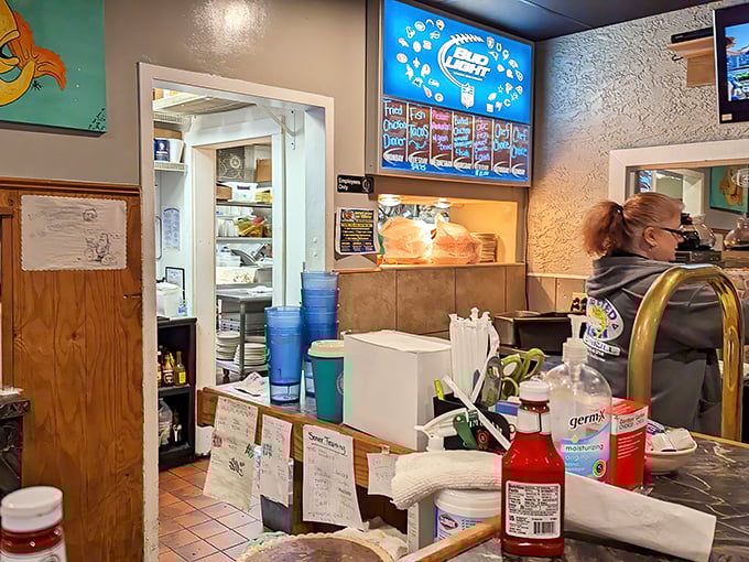 Behind every great restaurant is a kitchen staff who knows all your secrets—like how many baskets of hush puppies you actually ordered.