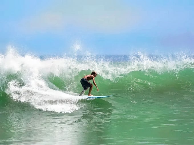 Catching waves at Fort Pierce Inlet proves retirement doesn't mean slowing down—it means having time for perfect timing.