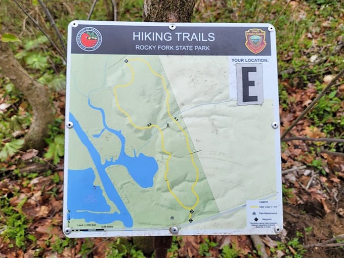 Adventure mapped out for you – Rocky Fork's trail system offers paths for every ability level, from "casual stroller" to "ambitious hiker."