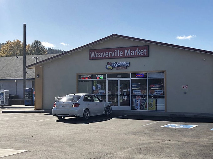 The Weaverville Market – where "running to grab milk" might turn into an hour-long chat with neighbors about everything from weather to wilderness adventures.