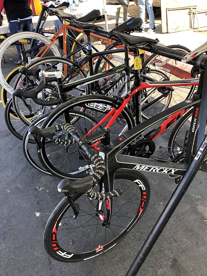 Bicycle heaven for the two-wheel enthusiast. From casual cruisers to serious road warriors, your next ride is waiting in this metal menagerie.