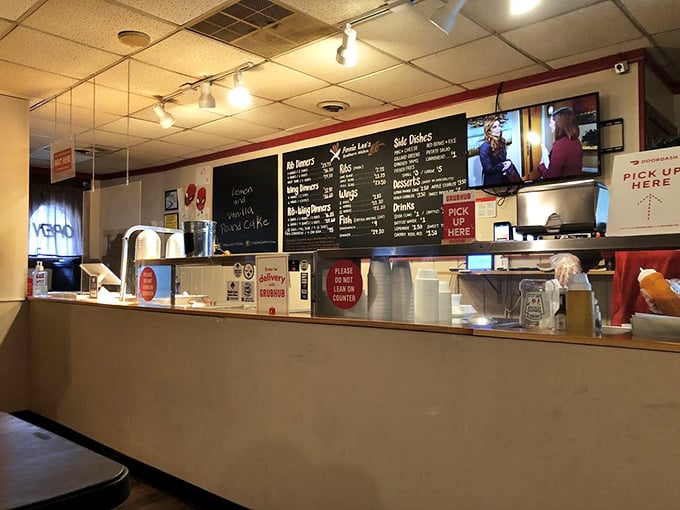 The ordering counter – where dreams are placed and hunger pangs begin their countdown to satisfaction.