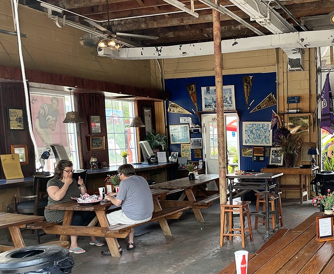 What barbecue is all about – strangers becoming temporary family over shared tables and the universal language of "mmm" and "pass the napkins."