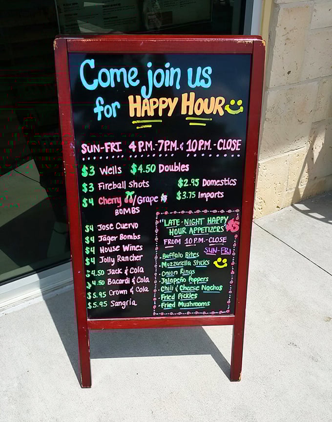 Happy Hour specials that make your wallet as happy as your taste buds—proving good times don't have to come with a theme park price tag.