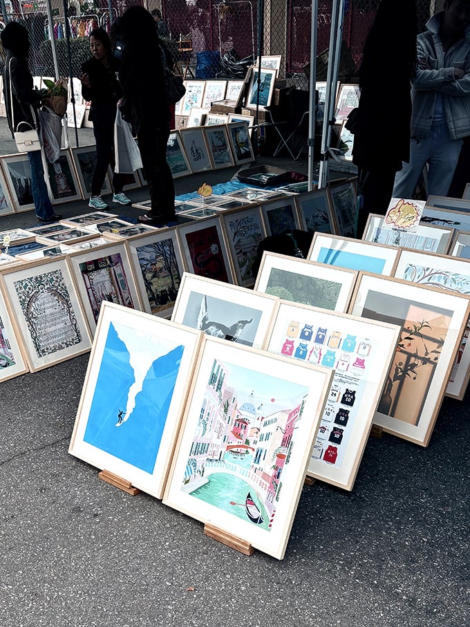 Original artwork transforms blank walls into personal galleries, each piece telling its own creative story.