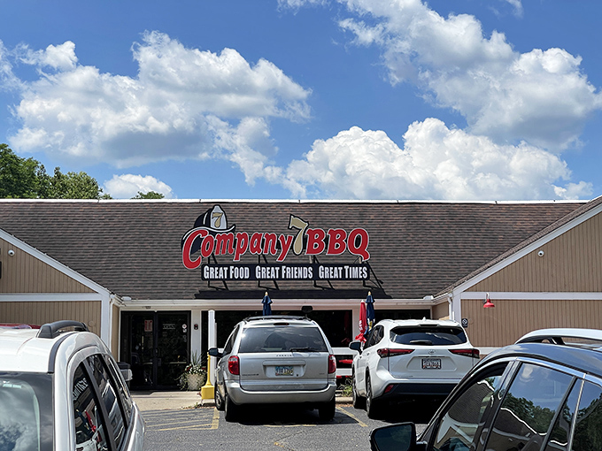 On sunny days, the parking lot fills with cars from counties away—pilgrims on a quest for what many call Ohio's BBQ holy grail.