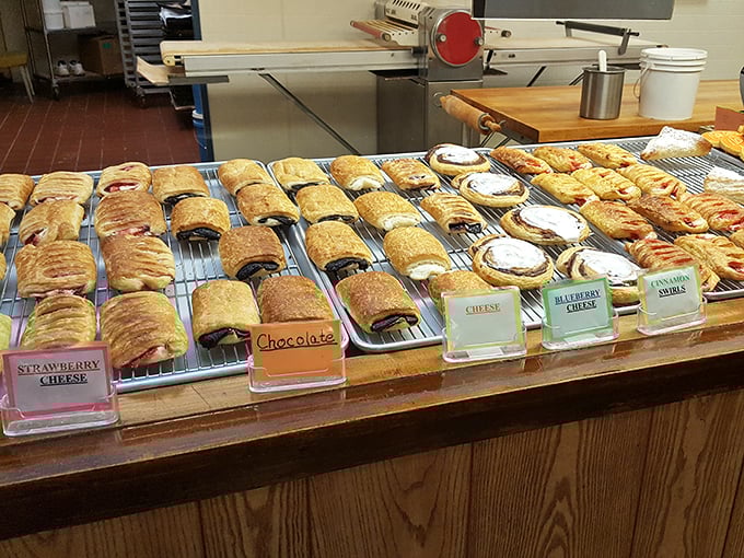 Fresh pastries beckon like edible works of art, each one promising a moment of pure indulgence.