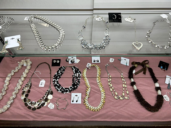 Jewelry that spans decades of fashion history—statement pieces waiting to transform ordinary outfits into "Where did you get that?" conversations.