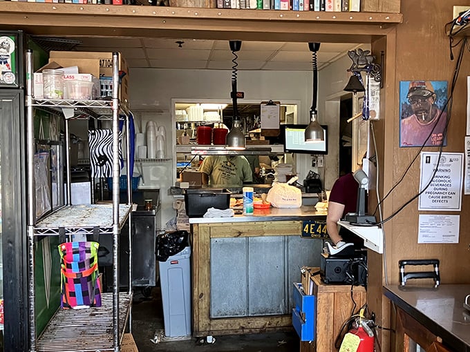 Behind the scenes where the magic happens – like peeking behind the curtain at the barbecue wizard's workshop.