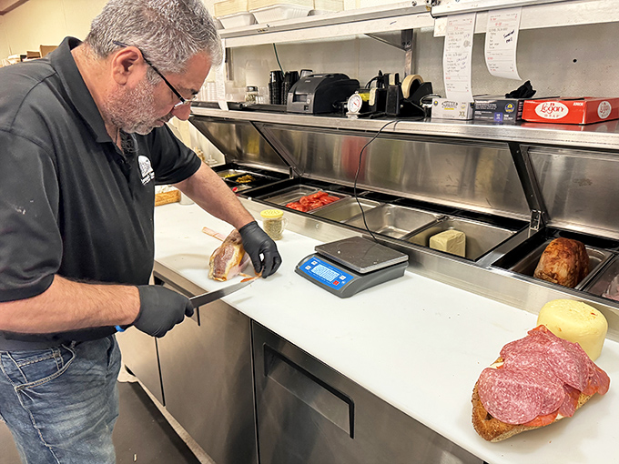 Craftsmanship in action. Each sandwich is built with the precision of a Swiss watchmaker and the soul of an Italian grandmother.