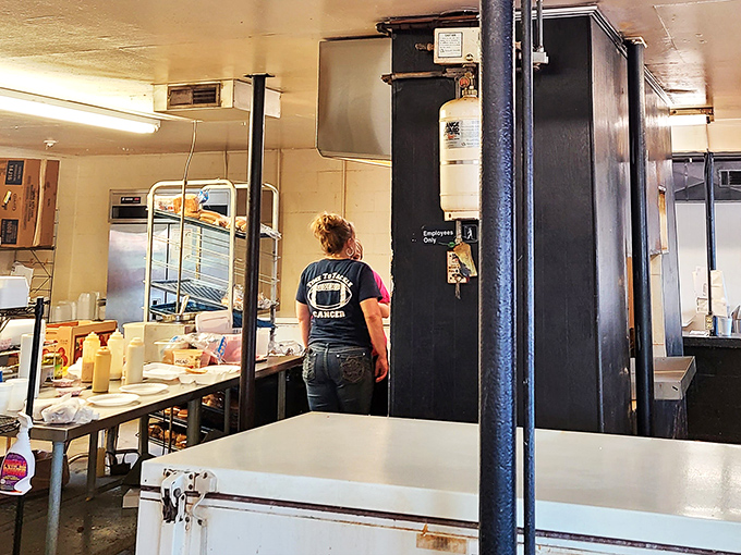 Behind every great burger joint is a dedicated team. The kitchen choreography here has been perfected over countless lunch rushes.