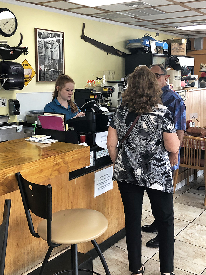 The front counter—where relationships with regular customers are as carefully crafted as the food that emerges from the kitchen.
