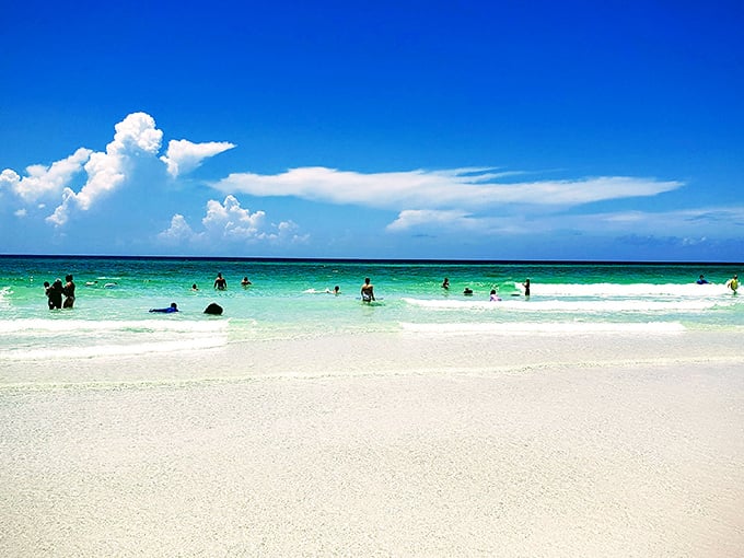 No Instagram filter needed here—Mother Nature provides her own perfect lighting for Seagrove's impossibly blue-green waters.