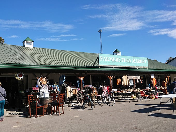 Rustic charm meets retail therapy in this lodge-like market where Appalachian style complements vintage treasures perfectly.