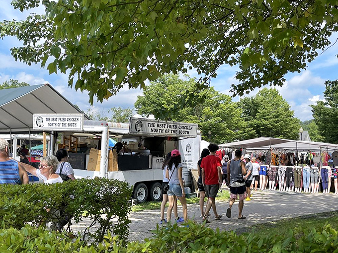 Pocono Bazaar's outdoor section buzzes with activity—a human beehive where the honey is finding that perfect item at the perfect price.