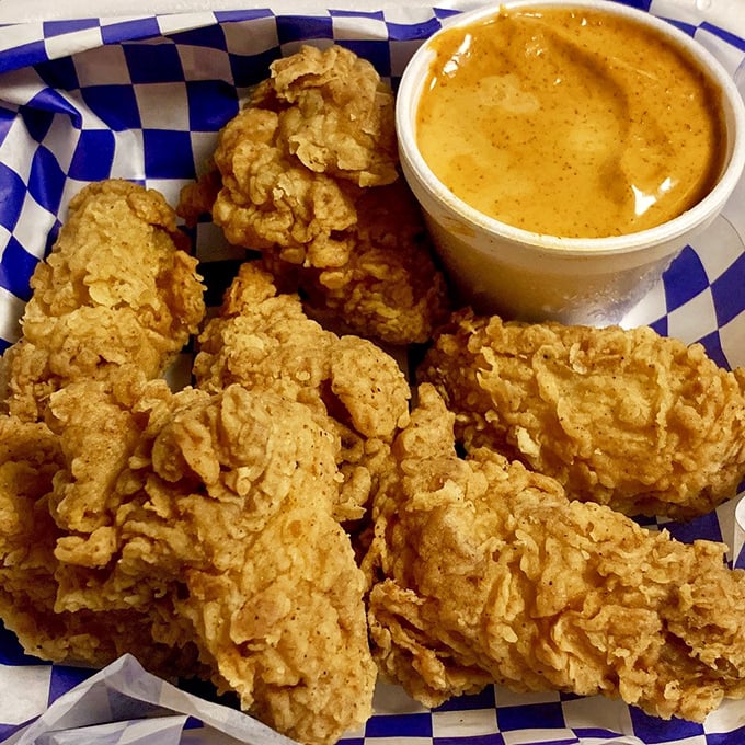 Fried chicken with the perfect ratio of crispy coating to juicy meat—mathematical proof that deliciousness can be quantified.