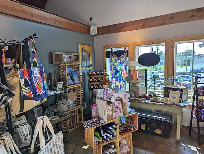 The gift shop offers tangible memories—because sometimes you need more than just photos to remember a meal this good.