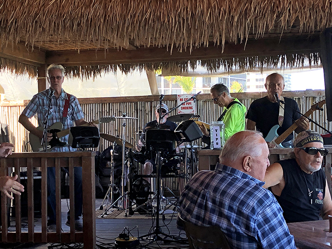 Live music adds the perfect soundtrack to your seafood feast – because grouper always tastes better with a side of island rhythms.