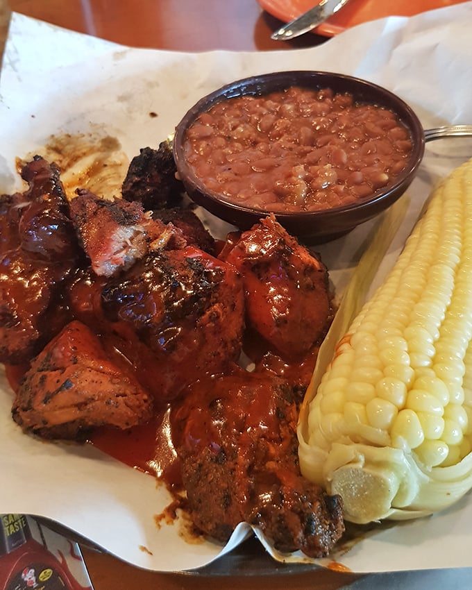 When meat, beans, and corn share a plate this harmoniously, it's not just dinner—it's evidence that the universe occasionally gets things exactly right.