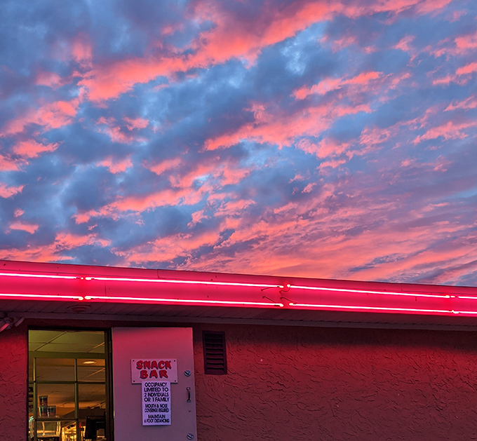 Nature provides the perfect backdrop for intermission—a Pennsylvania sunset that rivals anything Hollywood could put on screen.