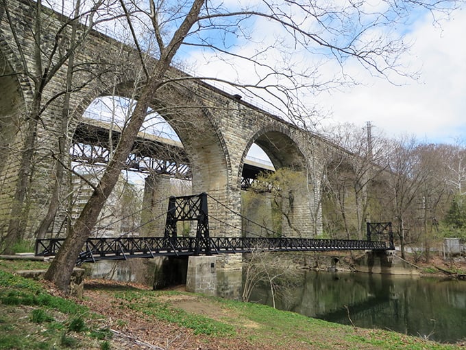 This historic bridge spans more than just water—it connects present-day visitors to the engineering marvels of yesteryear, all wrapped in picture-perfect scenery.