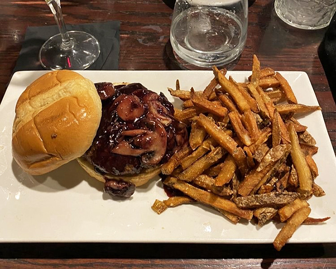 The burger that answers the eternal question: "Can something be both rustic and sophisticated?" The fries alone deserve their own Instagram account.