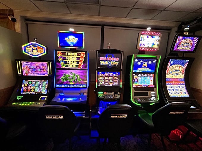 Even Lady Luck gets hungry—the gaming area offers a chance to win big after you've already hit the jackpot with breakfast.