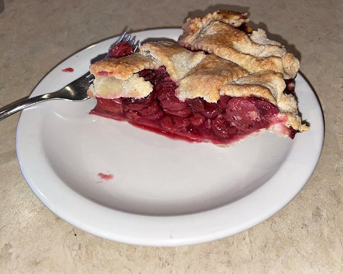 Cherry pie that makes you understand why people used to cool these on windowsills—it's worth climbing through a window for.