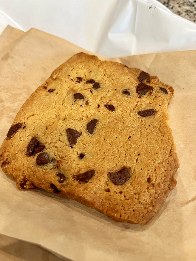This chocolate chip shortbread cookie has the perfect ratio of butter to chocolate—a mathematical equation that equals pure happiness.