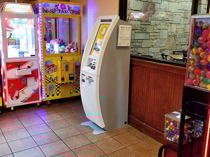 Even the entertainment corner shows thoughtful touches—because sometimes you need to win a stuffed animal after conquering that massive breakfast.