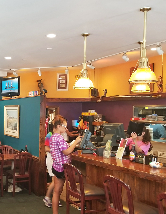 Where breakfast dreams come true—a counter that's witnessed countless coffee refills and "just one more pancake" moments.