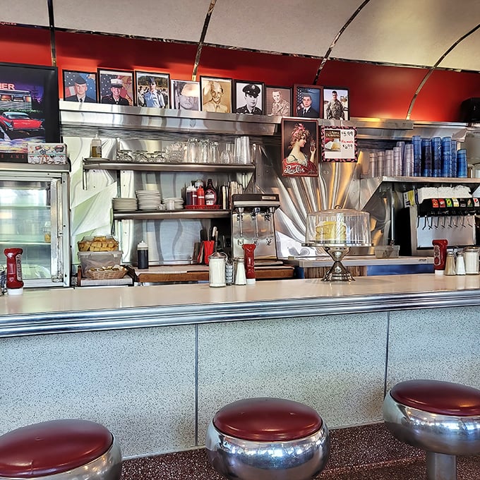 Chrome stools and vintage charm remind us that some experiences never lose their magic appeal.
