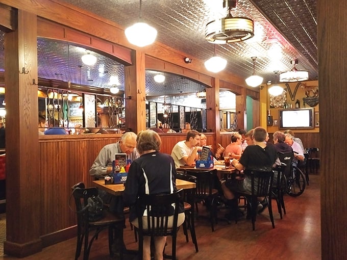 Where locals gather to break bread and catch up—the dining room hums with the universal language of good food and better company.