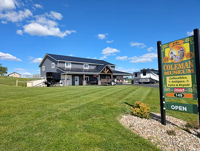 Coleman Museum looks unassuming from the outside, but like any good collection, it's what's inside that counts. Vintage treasures await the curious visitor.