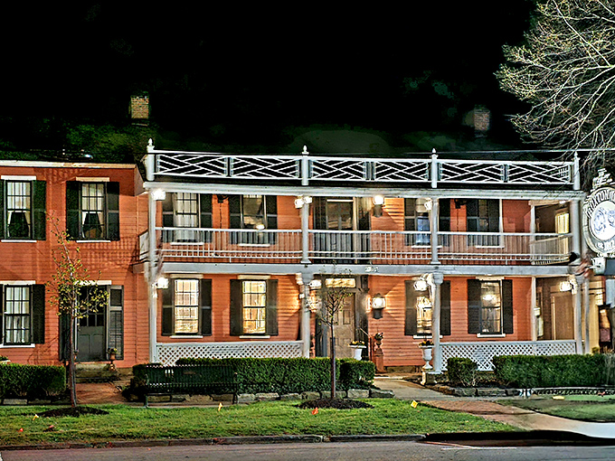 Historic Buxton Inn whispers tales of travelers past while welcoming today's weary wanderers with open arms.