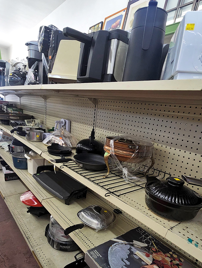 Kitchen gadget graveyard or culinary innovation station? That cast iron skillet has probably made better pancakes than your non-stick ever will.