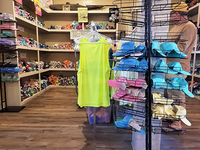 Beyond food, the merch corner lets you take home a souvenir that won't spoil in your suitcase – unlike that other seafood you're thinking about smuggling.