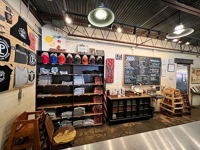 True believers don't just eat the barbecue—they wear the merch, spreading the gospel of smoke and fire wherever they go.