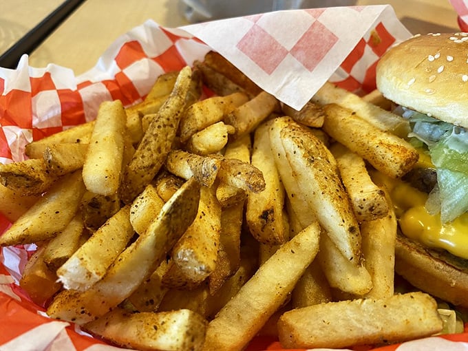 These aren't just fries—they're potato perfection. Crisp exteriors, fluffy interiors, and seasoning that hits all the right notes make these a mandatory side order.