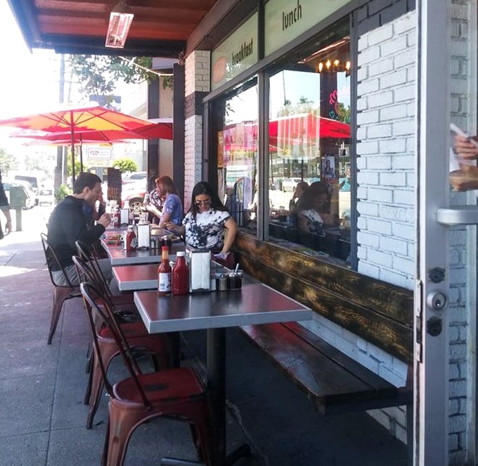 Sidewalk dining that transforms ordinary mornings into California dreaming, one bite at a time. 
