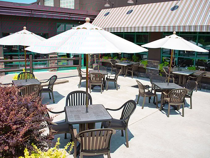 An outdoor patio perfect for savoring craft brews while watching State College life unfold.