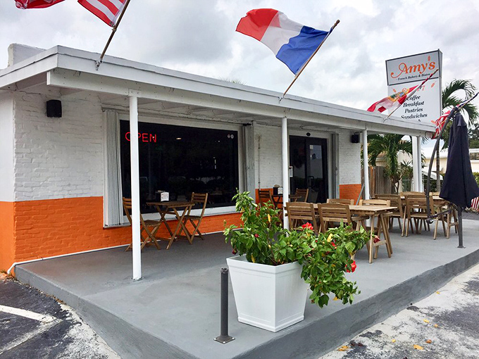 With flags fluttering overhead, the outdoor seating area feels like an international summit where the only agenda is delicious food and good conversation.