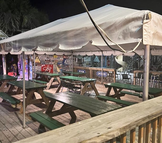 Outdoor seating that captures the essence of Florida living—casual, breezy, and always ready for another round of whatever makes you happy.
